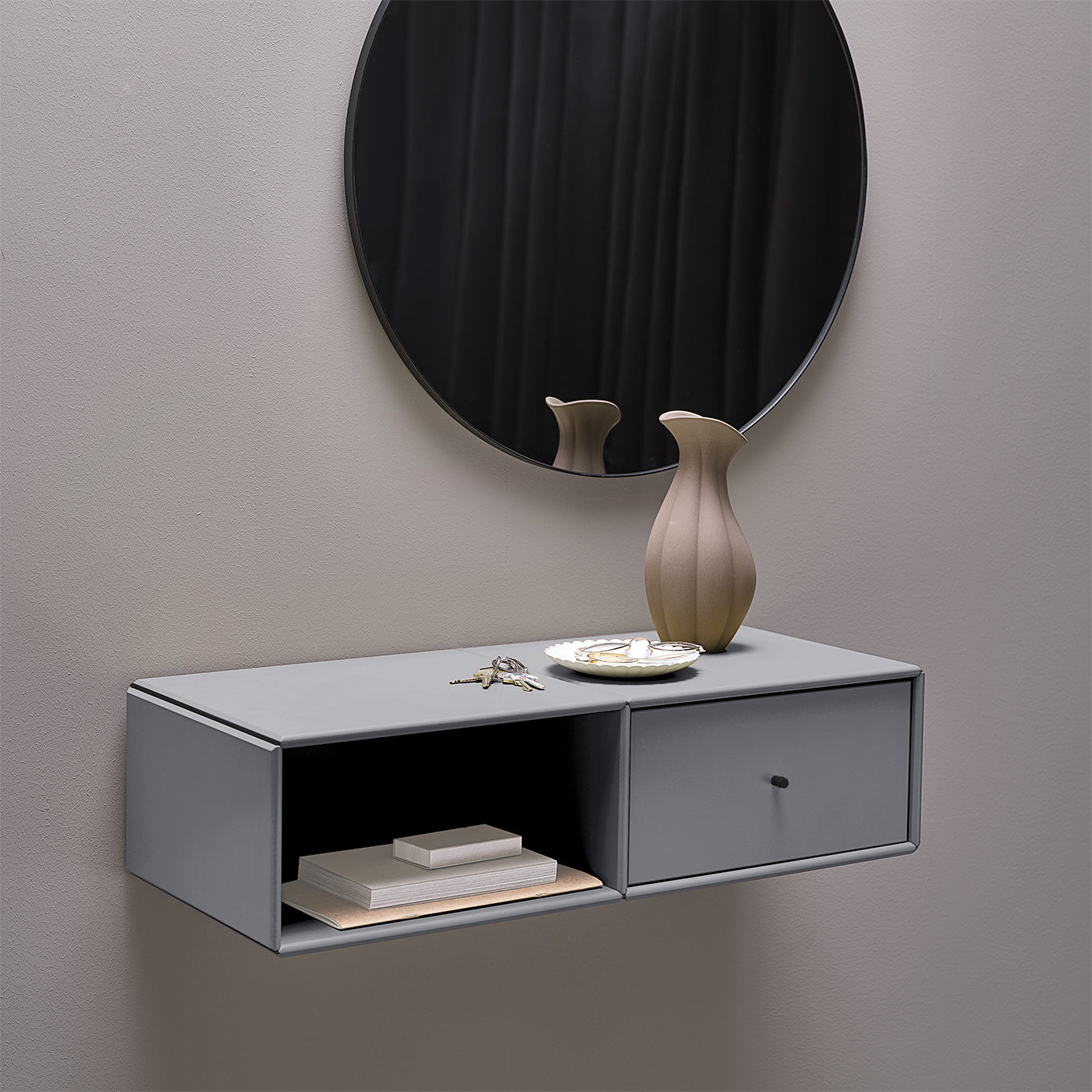 Quadrant vægreol - Stone | 78x20 cm