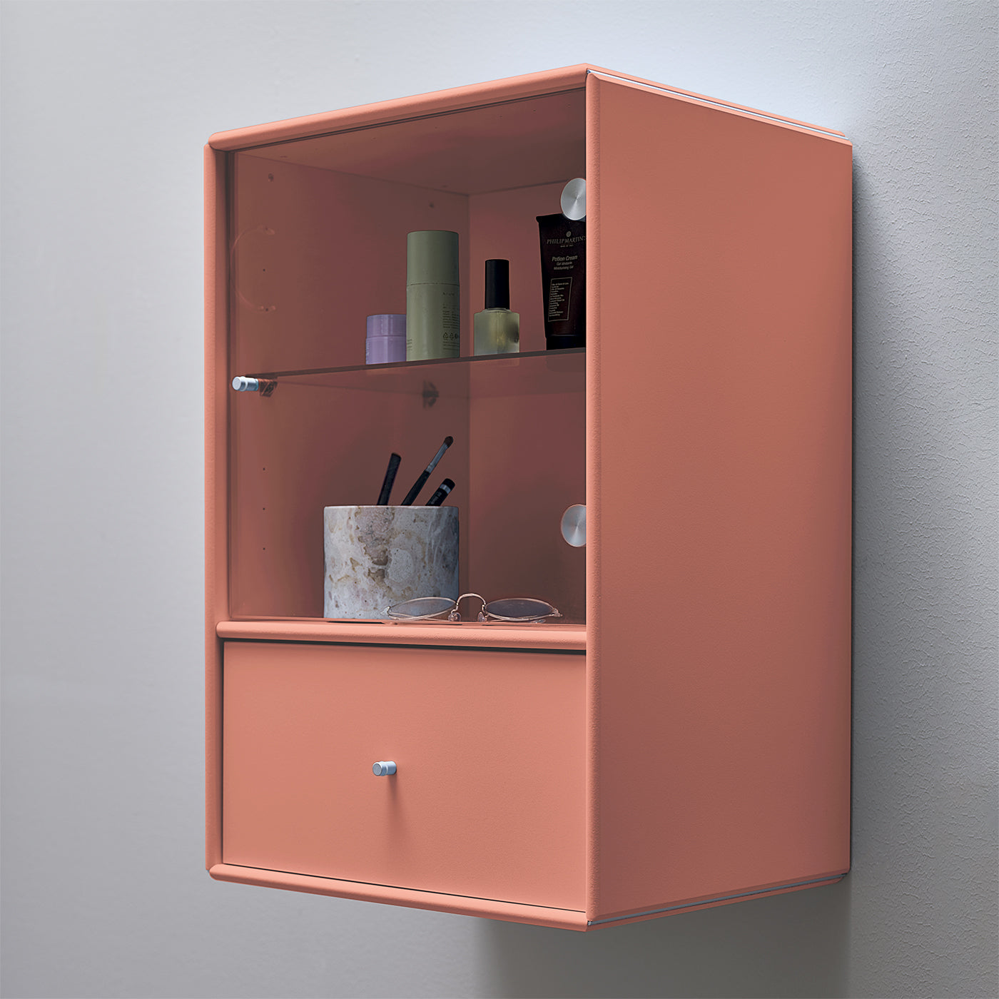 Quadrant vægreol - Peach | 40x59cm