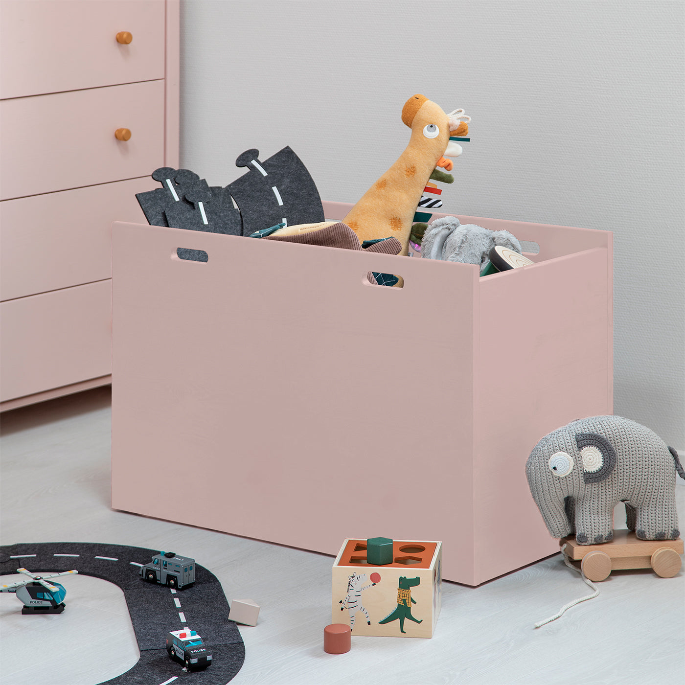 Dana opbevaringskasse - Blush | Vælg mellem 30 cm eller 40 cm i dybden